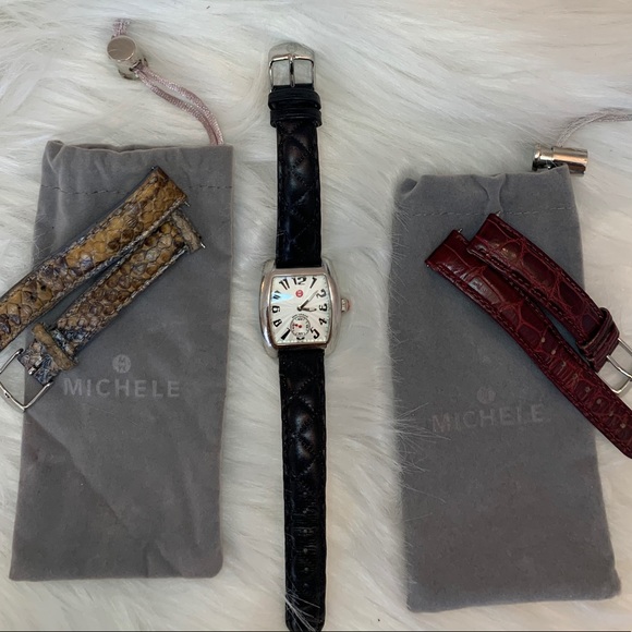 Michele | Accessories | Michele Urban Mini 6mm Watch And 3 Michele ...